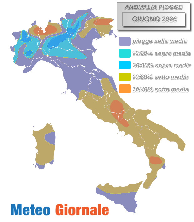 Giugno 2026: prime onde di calore dal Nord Africa, ma anche forti ...