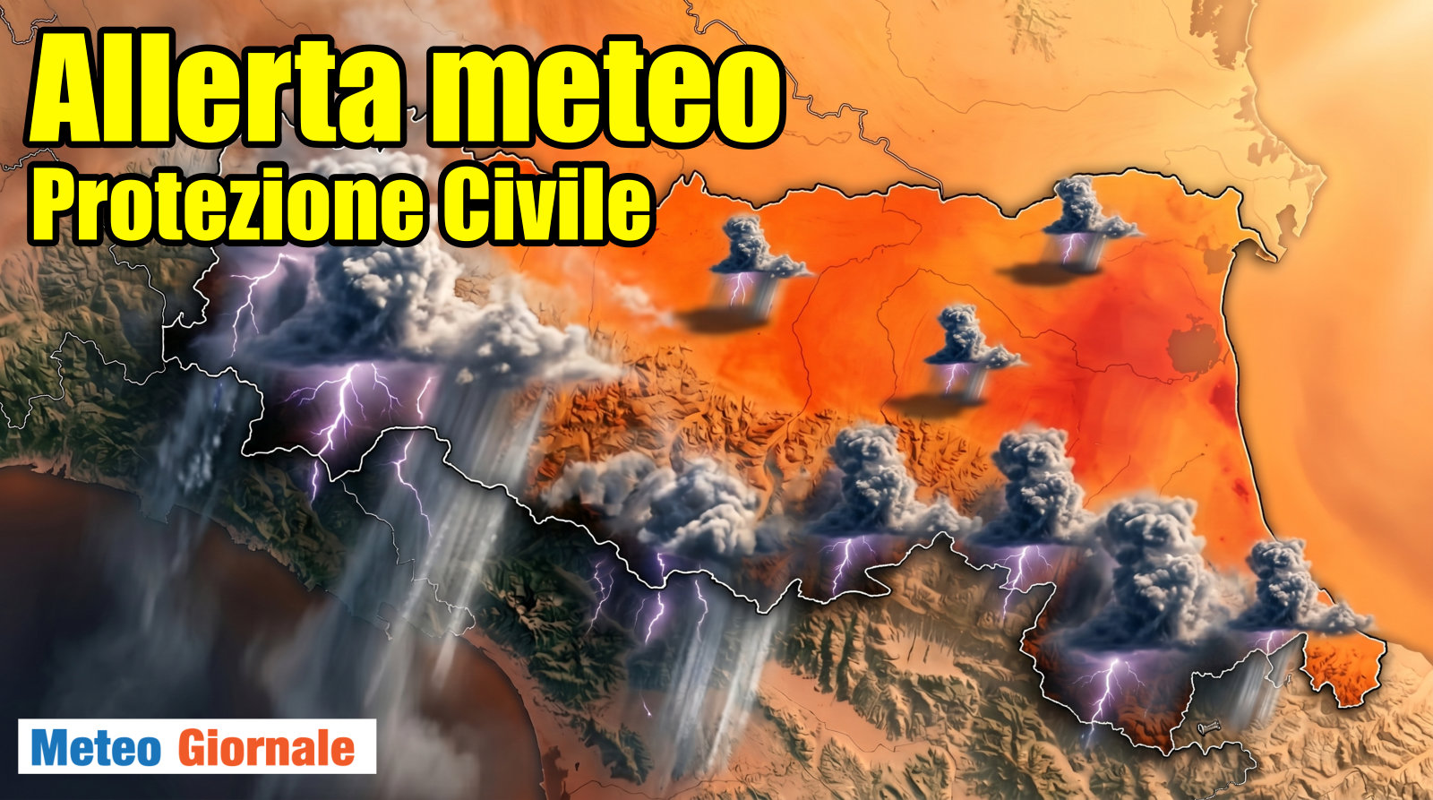 Allerta meteo Emilia-Romagna per temporali. C'è rischio e grandine ...
