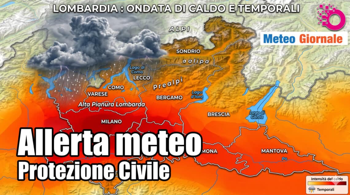 Meteo Lombardia, allerta temporale. Ma ancora 35 gradi, poi cambia ...