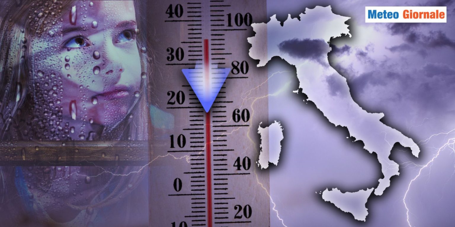 Stop all'ondata di CALDO record: giù le temperature a suon di temporali ...