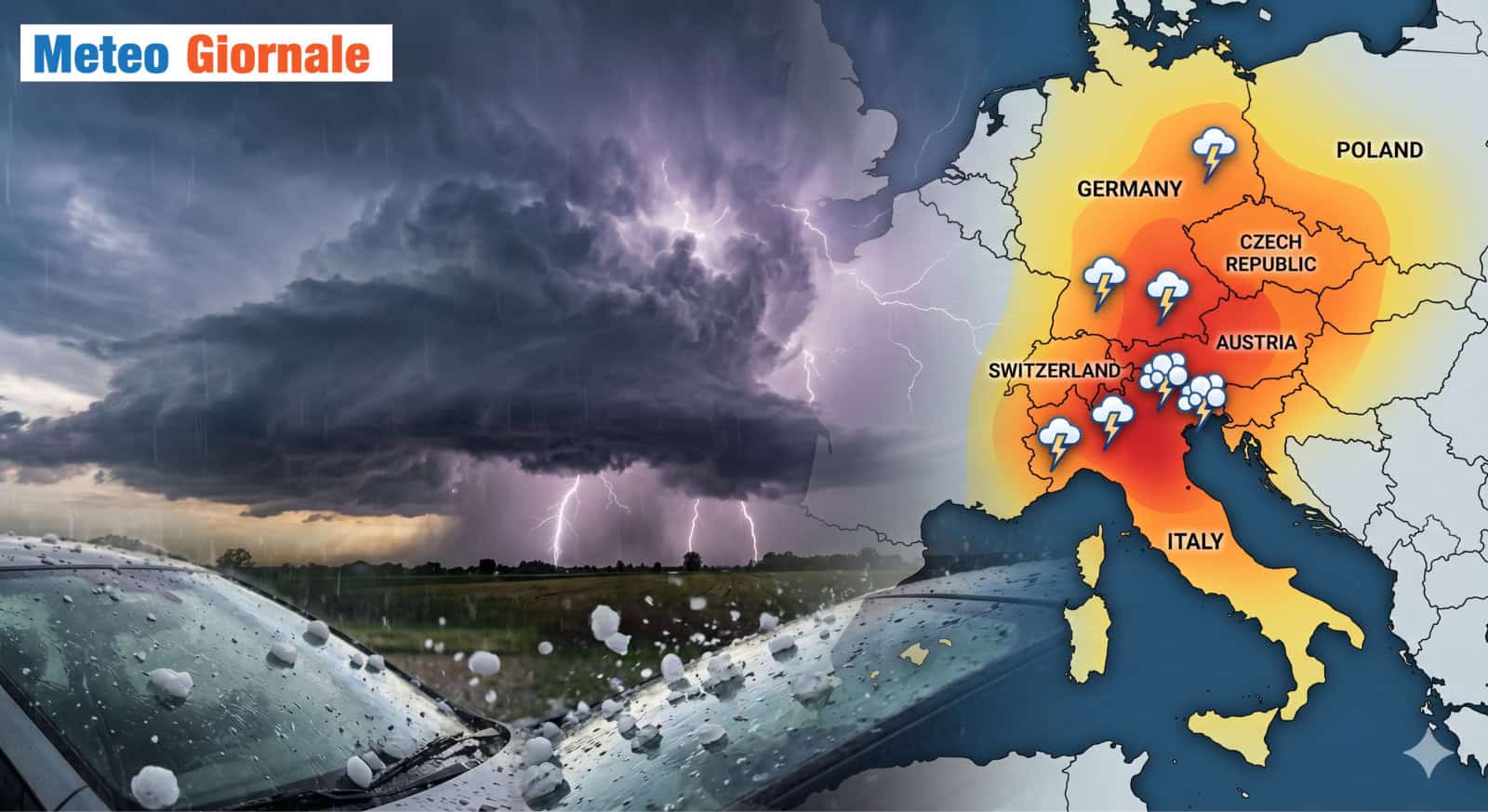 Grandine fino a 8 cm: le località colpite negli ultimi giorni - METEO ...